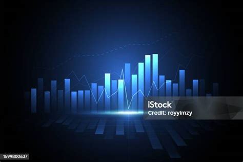 흰색 배경 디자인에 주식 시장 투자 거래의 비즈니스 촛불 스틱 그래프 차트 강세 포인트 그래프의 추세 벡터 일러스트레이션 가격에 대한 스톡 벡터 아트 및 기타 이미지