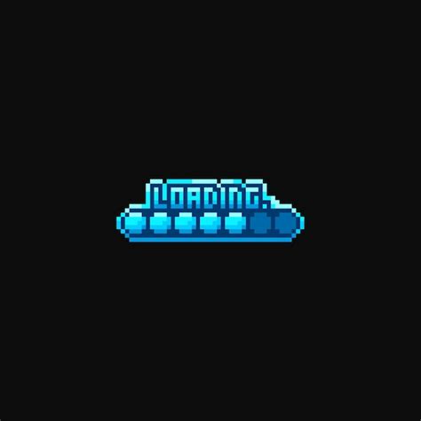 premium vector pixel art retro loading screen