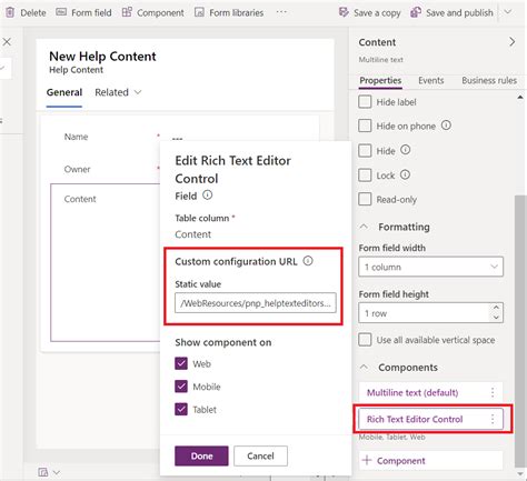 Power Pages Use A Custom Rich Text Files Table To Store Images And