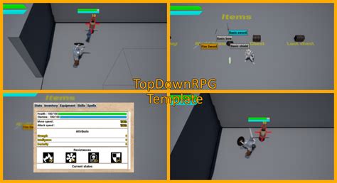 Topdown Rpg Template V2 In Blueprints Ue Marketplace