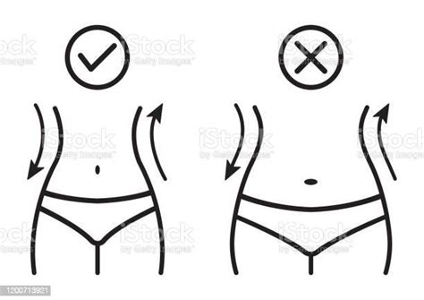 지방과 슬림 여성 그림 체중 감량 전후 여성 바디 실루엣 여성 허리 체중 감소 다이어트 허리 라인 아이콘 벡터 가냘픈에 대한