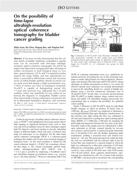 Pdf On The Possibility Of Time Lapse Ultrahigh Resolution Optical
