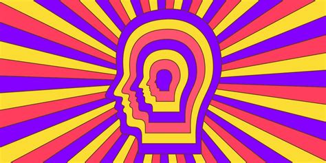 Retro Trippy Psychedelic Background Purple Yellow And Pink Groovy