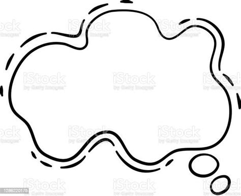 만화 연설 거품 팝 아트 아이콘 손으로 그린 및 윤곽 스타일 그리기에 대한 스톡 벡터 아트 및 기타 이미지 그리기 기포 낙서 드로잉 Istock