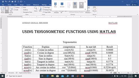 Trigonometric Functions Using Matlab Part 3 Youtube