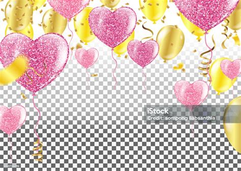 벡터 파티 풍선 그림입니다 색종이 인사말 카드 디자인 서식 파일 색종이 팜플렛 이나 전단지를 축 하 합니다 새해 복 많이 받으세요 공란에 대한 스톡 벡터 아트 및 기타