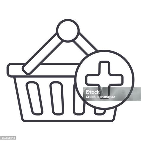 쇼핑 카트 플러스 벡터 아이콘 기호 그림 배경 편집 가능한 선 라인 개체 그룹에 대한 스톡 벡터 아트 및 기타 이미지 개체 그룹 검사 보기 구매 Istock