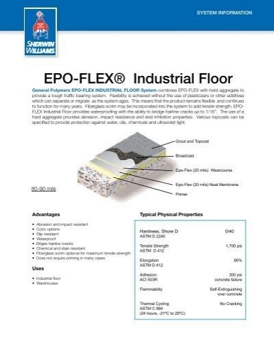 Epo Flex Industrial Floor General Polymers
