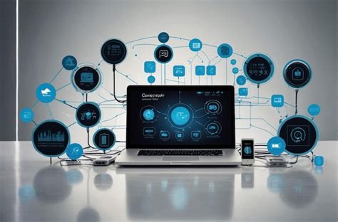 Premium Photo Futuristic Network Interface Concept Design