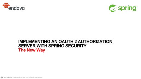 Spring Security Oauth2 New Aspptx Web Development Internet
