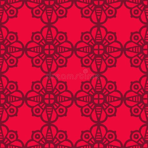 Textured Seamless Pattern With Geometrical Elements Vector Stock