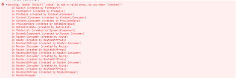 BUG Switch 控件警告 Issue ant design pro table GitHub