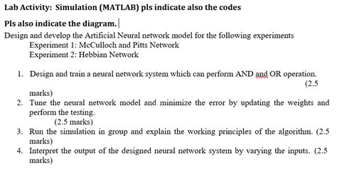 Lab Activity Simulation Matlab Pls Indicate Also