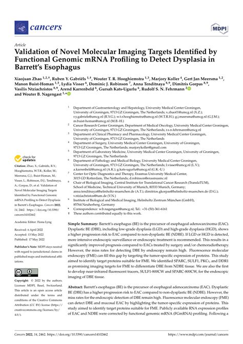 Pdf Validation Of Novel Molecular Imaging Targets Identified By Functional Genomic Mrna