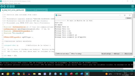 bob est devenu muet ou presque arduino