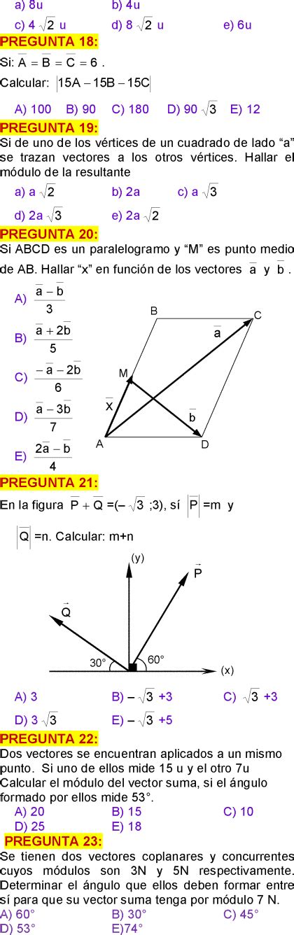 Vectores En Secundaria Ejercicios Resueltos FÍsica Pdf
