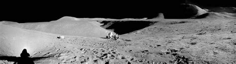 Apollo 15 Eva At Hadley Rille Spectacular Moon View