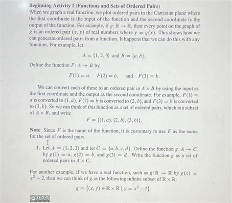solved beginning activity 1 functions and sets of ordered