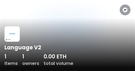 Language V2 Collection Opensea