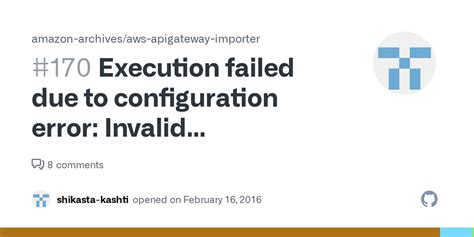 execution failed due to configuration error invalid permissions on