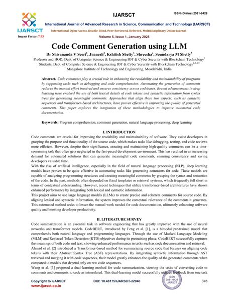 pdf code comment generation using llm
