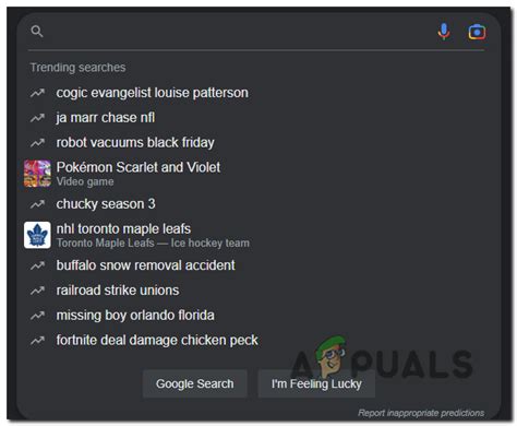 How To Turn Off Trending Searches On Google Appuals Com