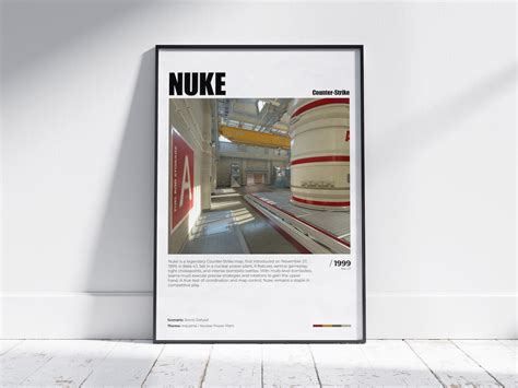 Cs2 Nuke Poster Printable Nuke Wall Decor Csgo Map Game Design Cs