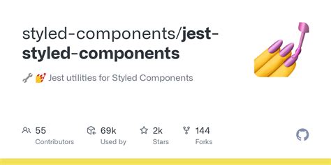 Github Styled Componentsjest Styled Components 🔧 💅 Jest Utilities For Styled Components