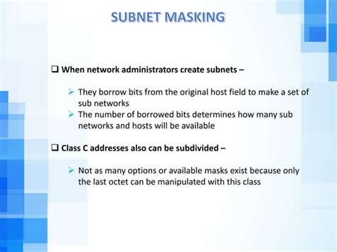 Ip Addressing And Subnetting Ppt Pptx Computer Networking Computing