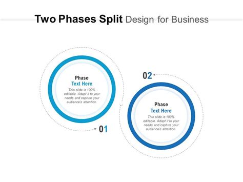 two phases split design for business graphics presentation