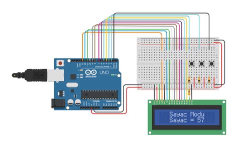 Circuit Design Arduino İle Lcd Ekran Kullanımı Tinkercad