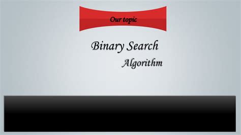 Binary Search Ppt