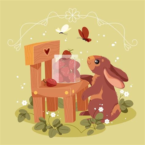 Handgezeichnete Cottage Core Illustration Kostenlose Vektor