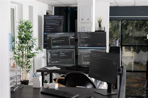 Premium Photo Computer Screens Showing Parsing Html Code In Empty It