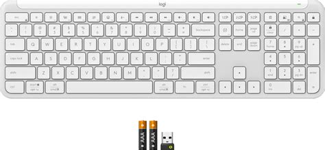 Logitech K950 Signature Slim Full Size Wireless Keyboard For Windows And Mac With Quiet Typing