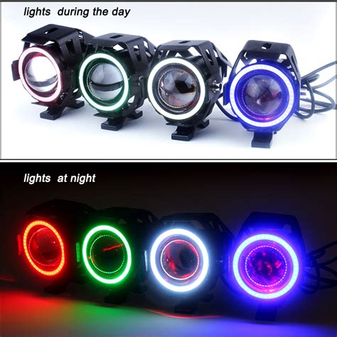 12v 125w U7 Motorbike Angel Eye Lights Work Lamp M Grandado