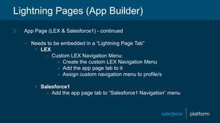 Lightning Components And App Builder For Admins PPTX Browsers Computer Software And