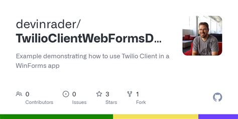 Github Devinradertwilioclientwebformsdemo Example Demonstrating How