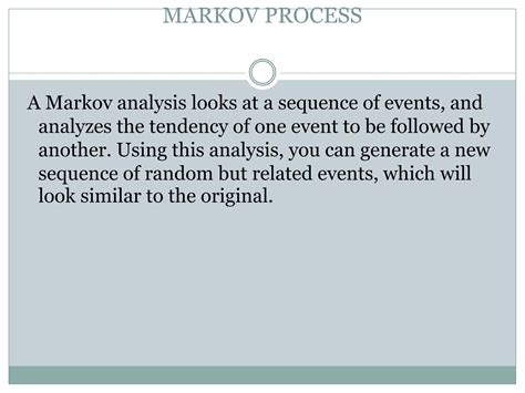 Markov Chain Analysis Pptx