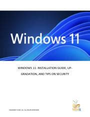 Windows Installation Guide Upgrade Security Tips Course Hero