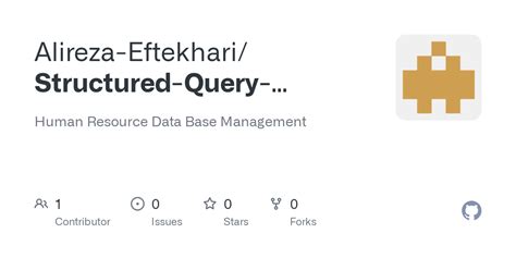 Github Alireza Eftekharistructured Query Language Sql Human
