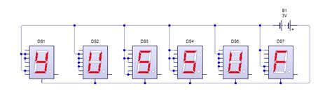 Percobaan 9 Membuat Rangkaian 7 Segment Display Common Anoda