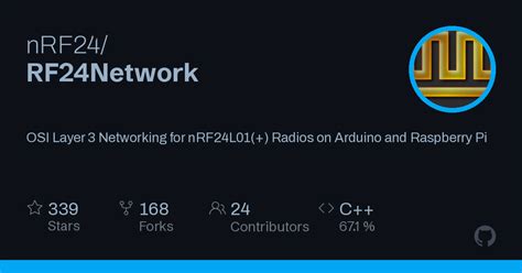 GitHub NRF RF Network OSI Layer Networking For NRF L And NRF X On Arduino And