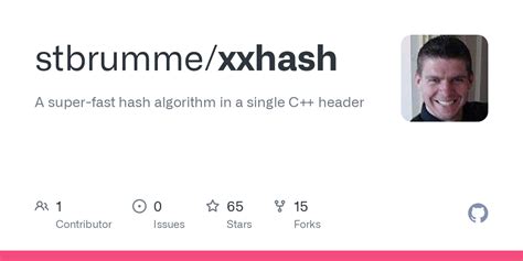 Github Stbrummexxhash A Super Fast Hash Algorithm In A Single C