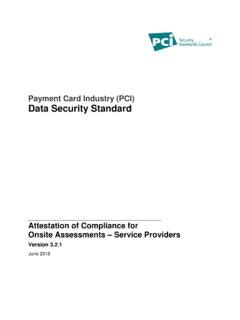 Payment Card Industry PCI Data Security Standard Payment Card Industry Pci Data Security