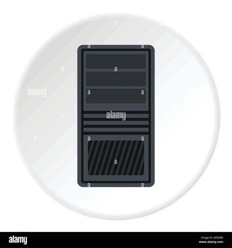 System Unit Of Computer Icon Flat Style Stock Vector Image Art Alamy