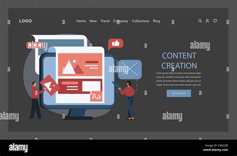 Content Creation Web Banner Or Landing Page Dark Or Night Mode Smm And Digital Promotion