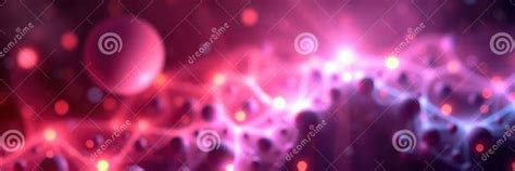 Colorful Abstract Representation Of Molecular Structures In A Cosmic