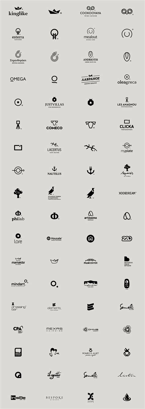 Logos In Black On Behance Logo Design Samples Visual Identity Design