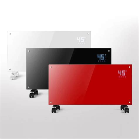 2000w Electric Convection Heater Glass Panel Heater Infrared Heating Panel Wall Mounted